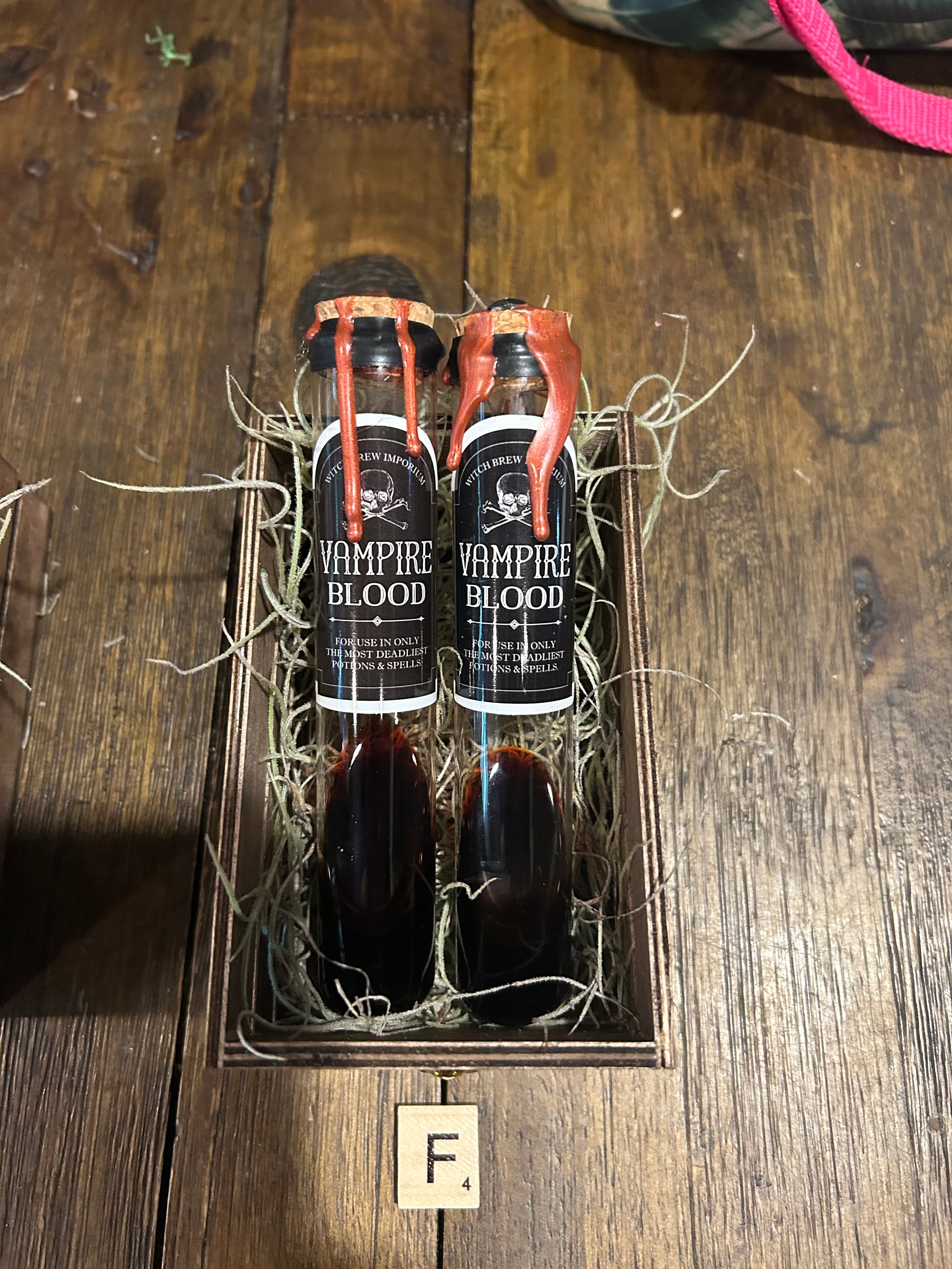 Spooky Halloween Test Tubes in Wooden Crates - Etsy