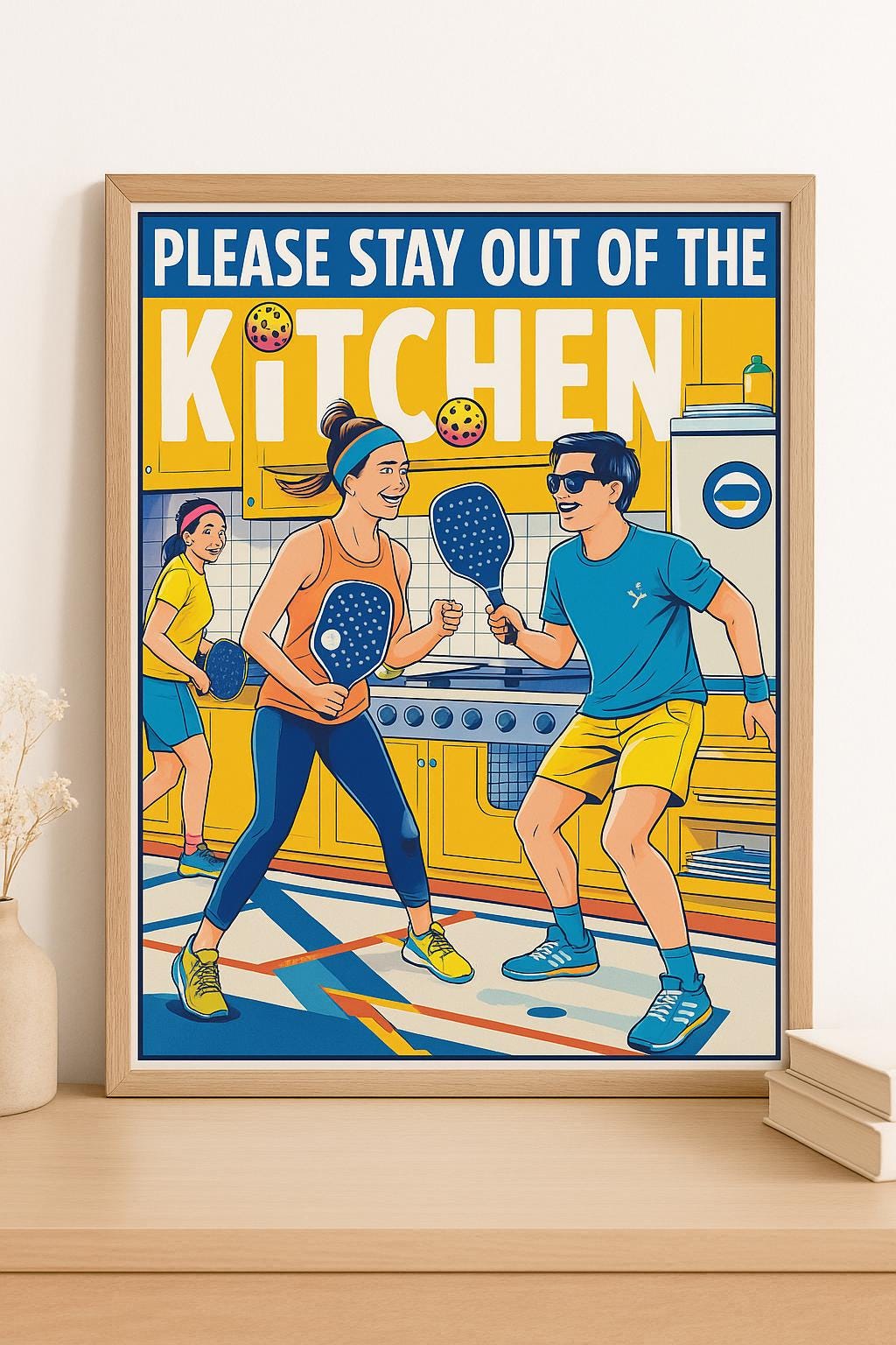 Pickleball Vintage Poster - Etsy