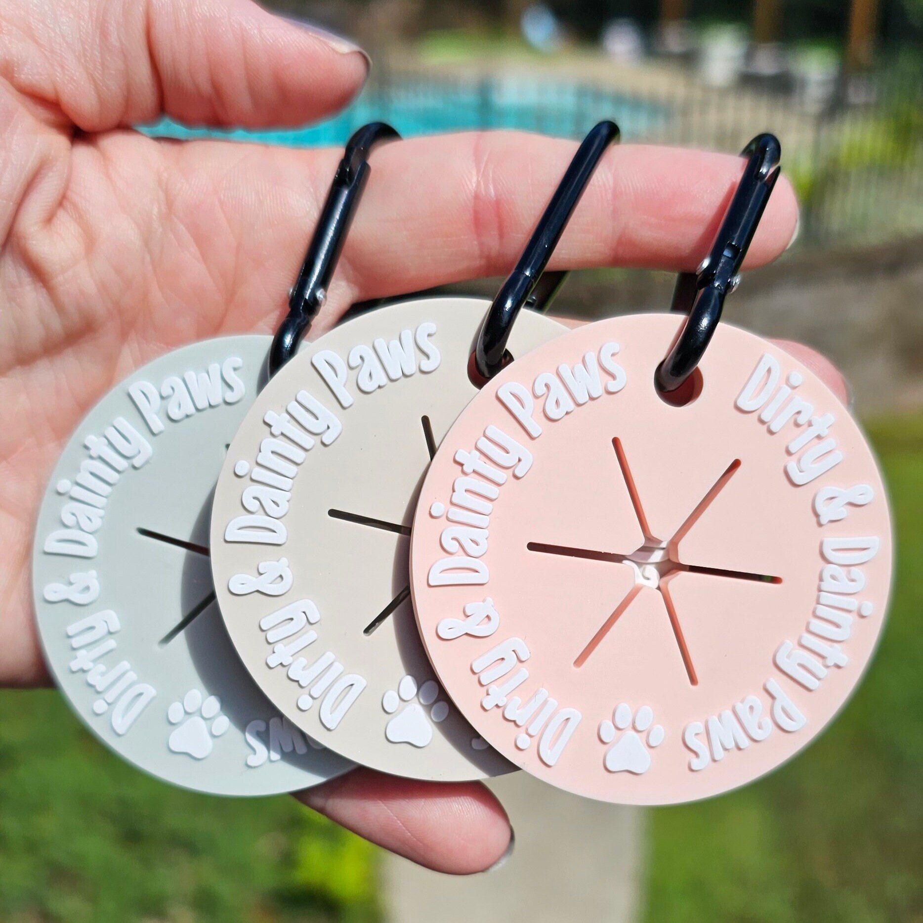 Dainty Poop Loops- Poop Bag Holder for Hands Free Dog Walking, Waste ...