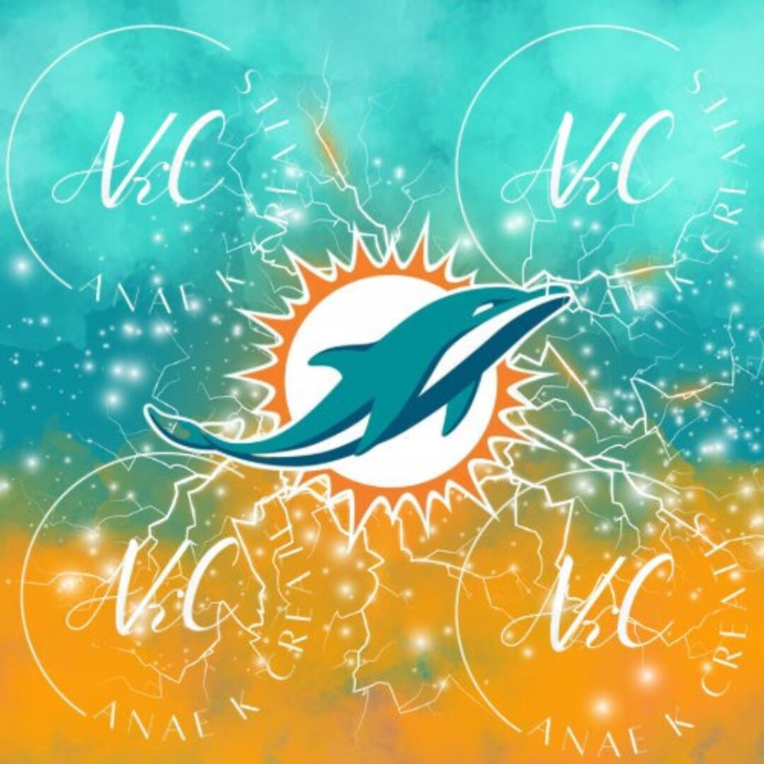 Football Dolphins Design - Etsy