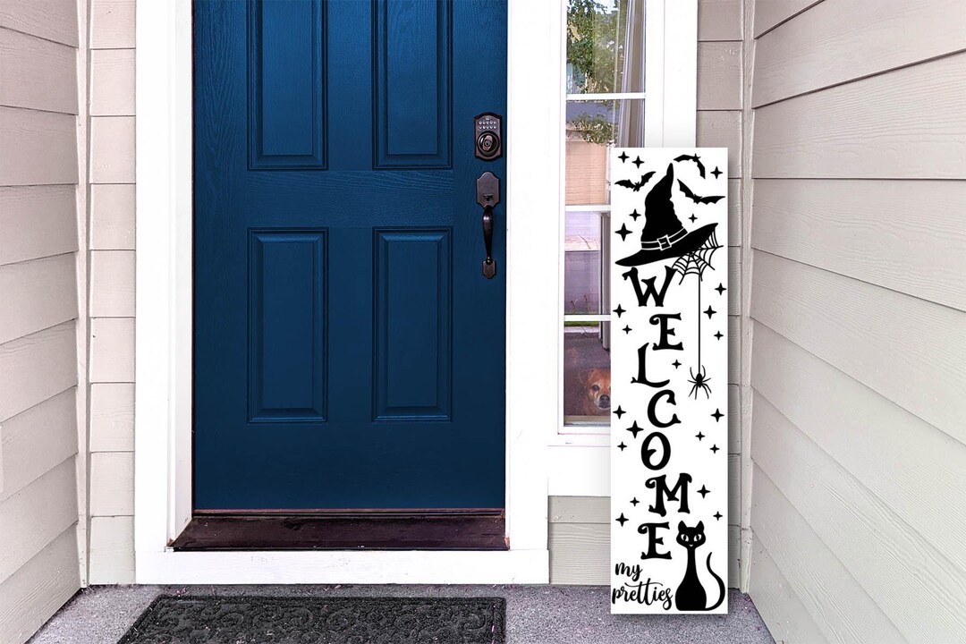 Vinyl Decal Door Leaner | Welcome Fall Door Leaner Vinyl Decal - Etsy