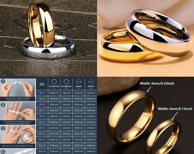 Simple Wedding Band, Sterling Silver Wedding Band, Classic Mens Wedding ...