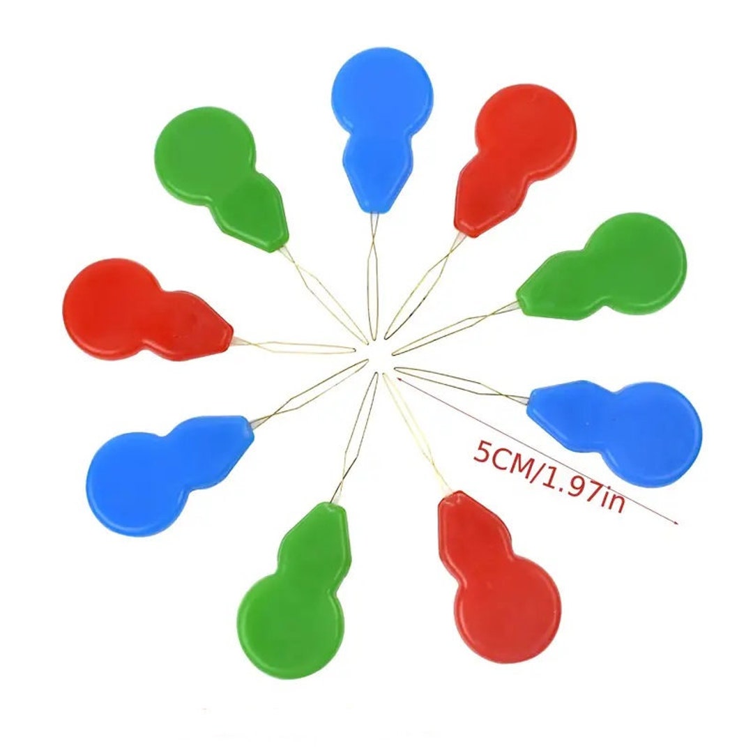 Deluxe Needle Easy Threader for REGULAR SIZE NEEDLES 10 Pieces of Mixed ...