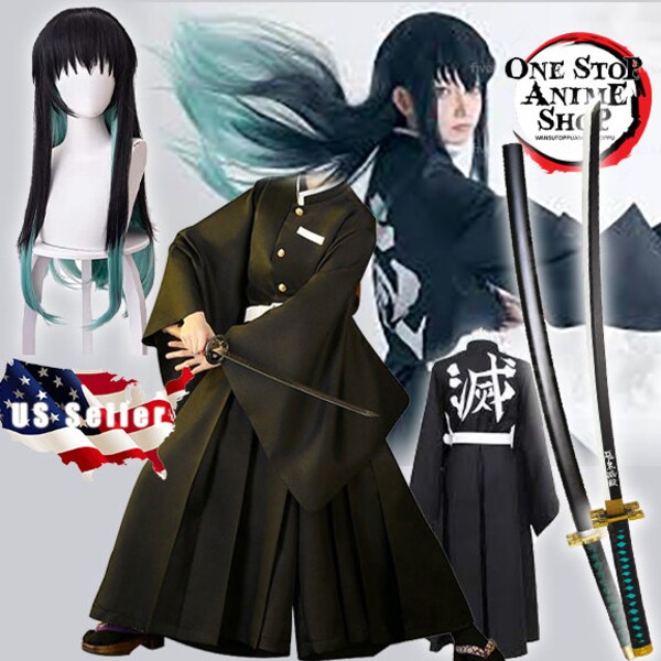 Mens Japanese Anime Cosplay Costume Kimono Outfit Prop Set Etsy