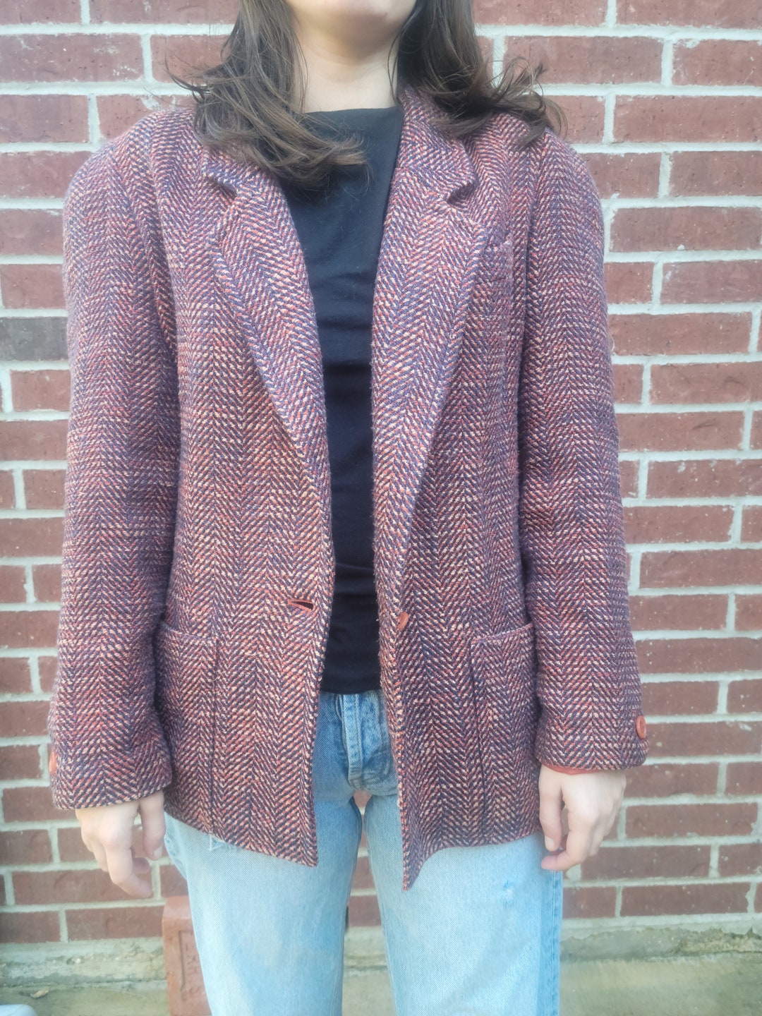 80s Halston Countryside Blazer - Etsy