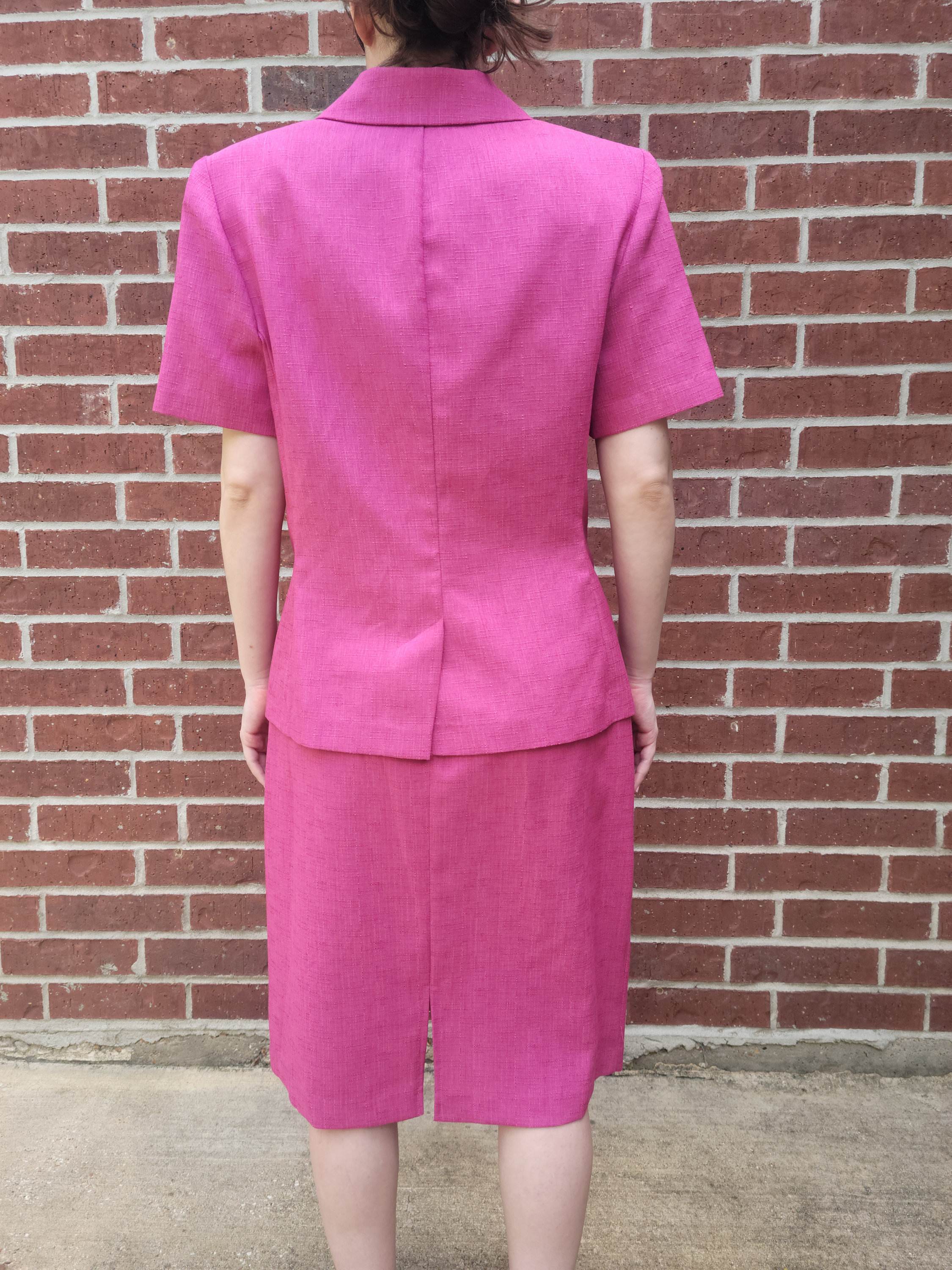 Perceptions New York Hot Pink Barbiecore Vintage Skirt Suit - Etsy
