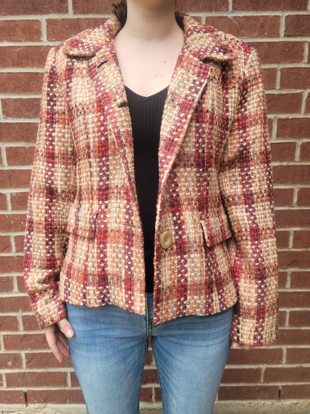 Chadwicks Checked Vintage Country Blazer - Etsy