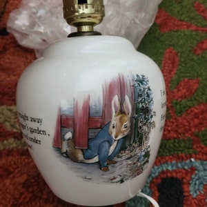 Peter Rabbit Quote Kids Lamp - Etsy