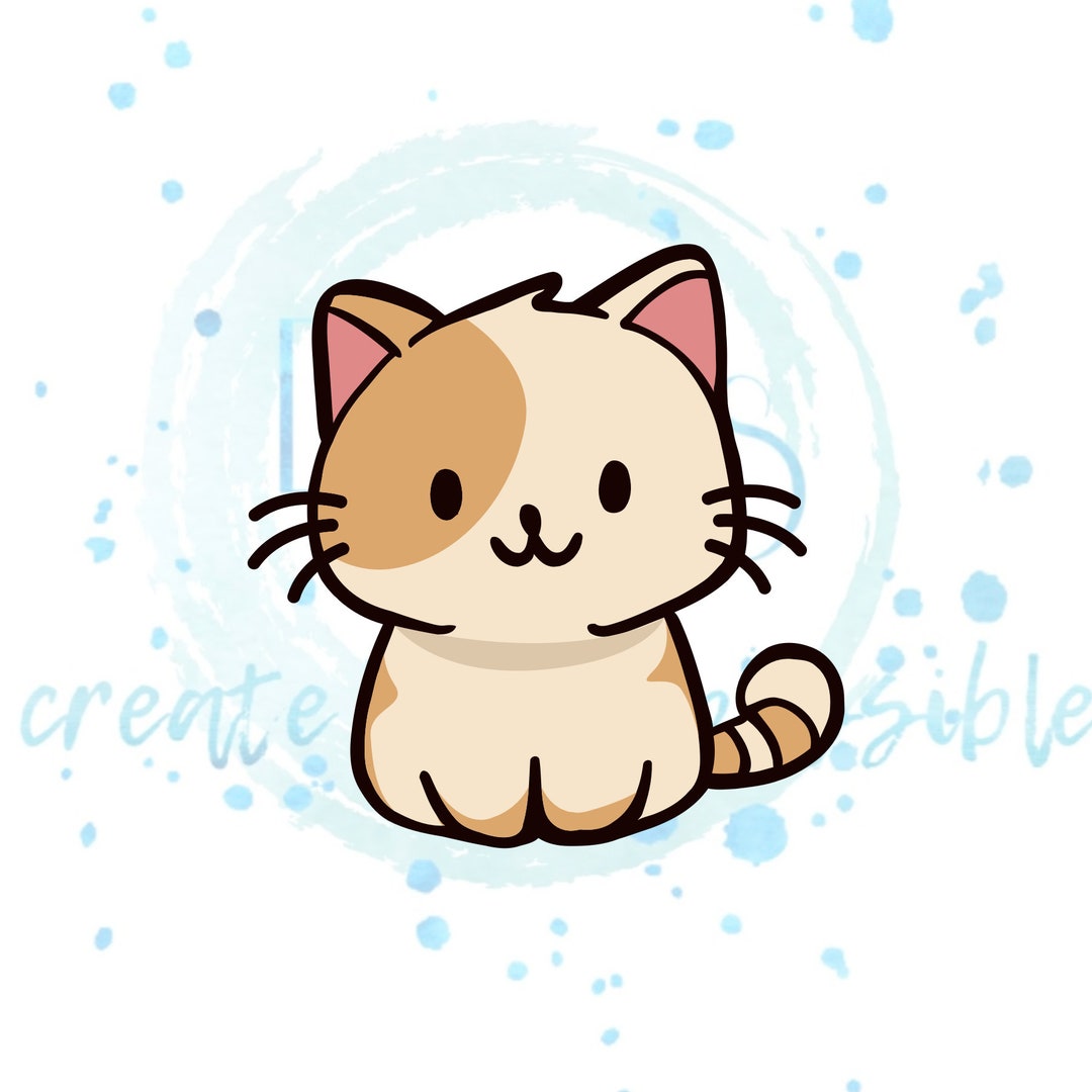 Cute Kitty Svg - Etsy