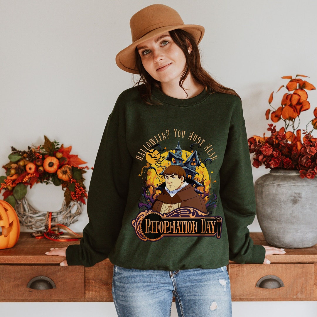 Halloween Reformation Day Shirt for Reformed Christian Sweater - Etsy