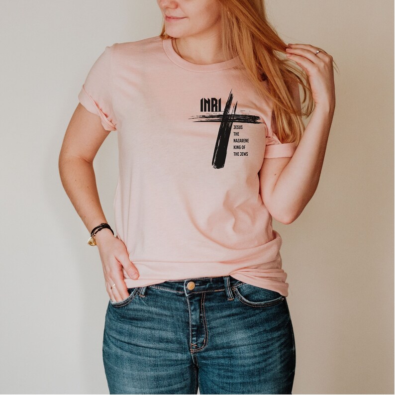 INRI Christian Tee | Jesus King of Kings T Shirt | Religious Apparel ...