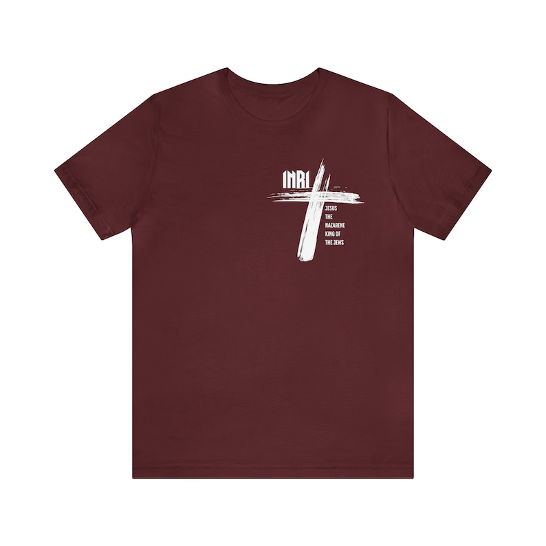 INRI Christian Tee | Jesus King of Kings T Shirt | Religious Apparel ...