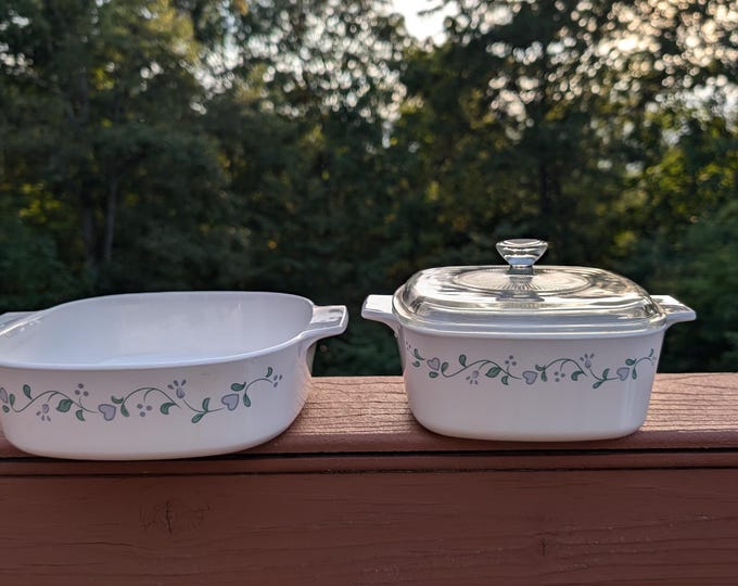 Corning Ware Country Cottage Set of 2, Vintage Corelle - Etsy