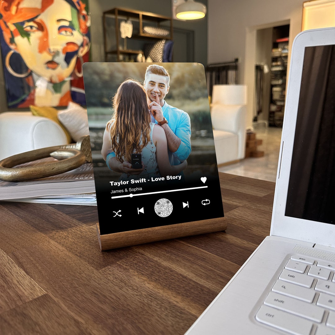 Custom Acrylic Music Plaque , Personalized Photo & Song Display With ...