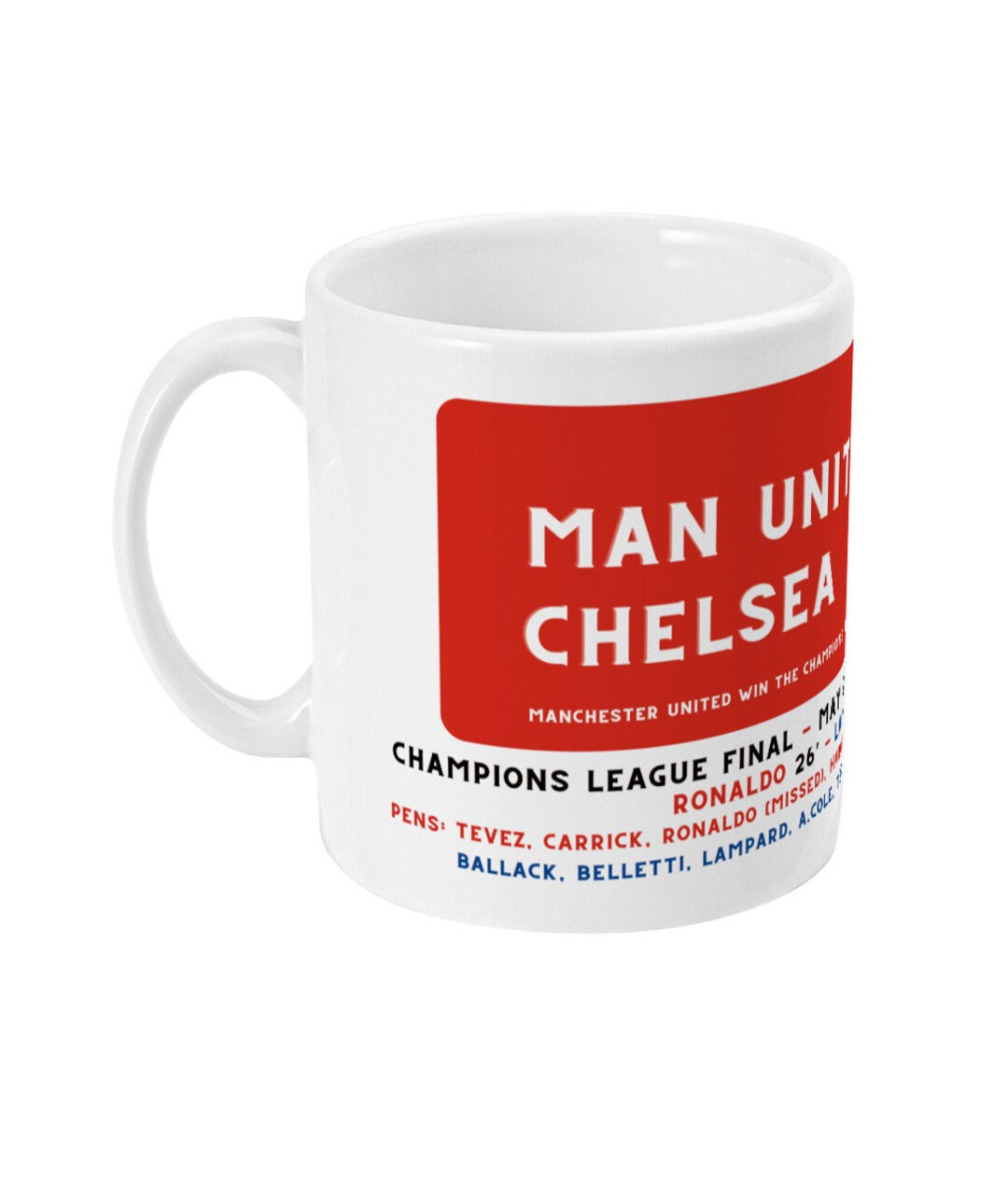 Man United 2008 Champions League Final 1 1 Chelsea Coffee Mug - Etsy