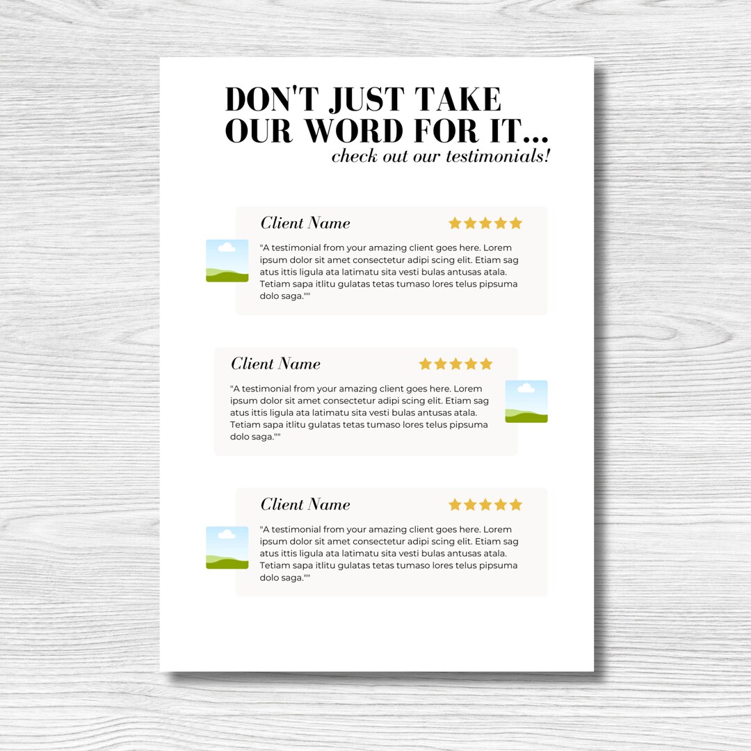 Testimonial Page Canva Real Estate Template Lead Generation Farming ...