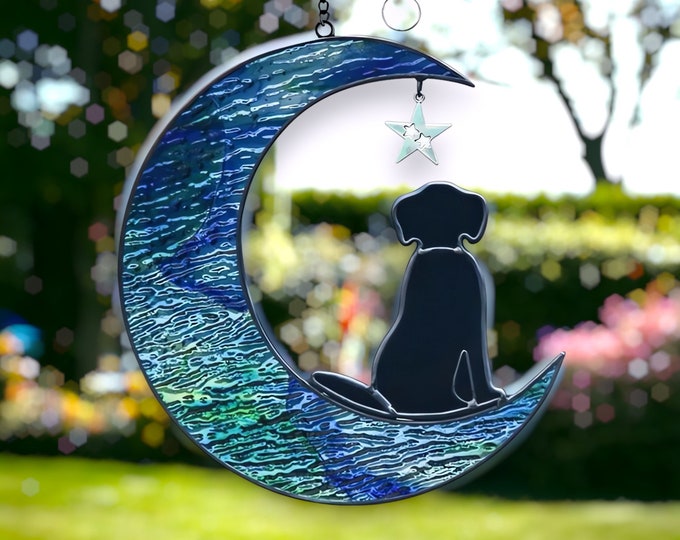 PET DOG CUSTOM Stained Glass Window Decor Sun Catcher - Etsy