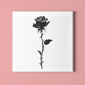 5 Long Stem Roses SVG Bundle - Rose Png, Rose Dxf, Rose Eps Files ...