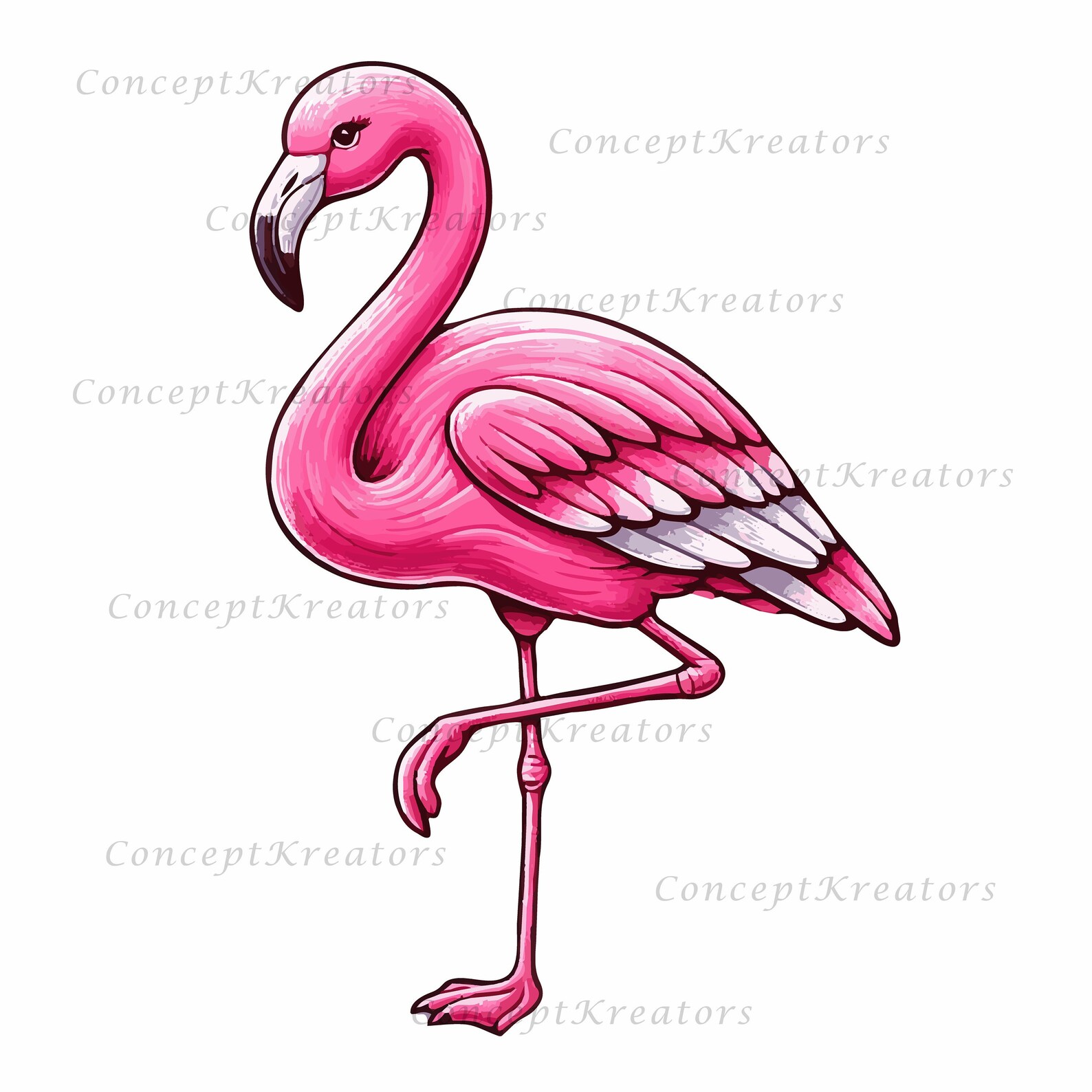 Pink Flamingo SVG, Flamingo Png, Flamingo Clipart, Flamingo Laser Cut ...