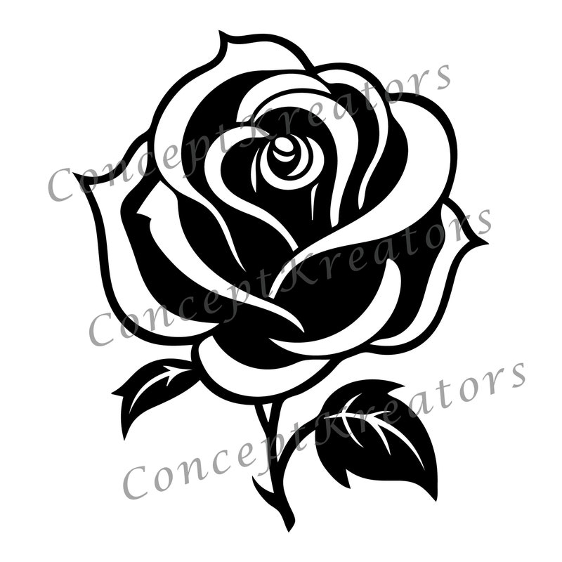Rose Svg - Etsy