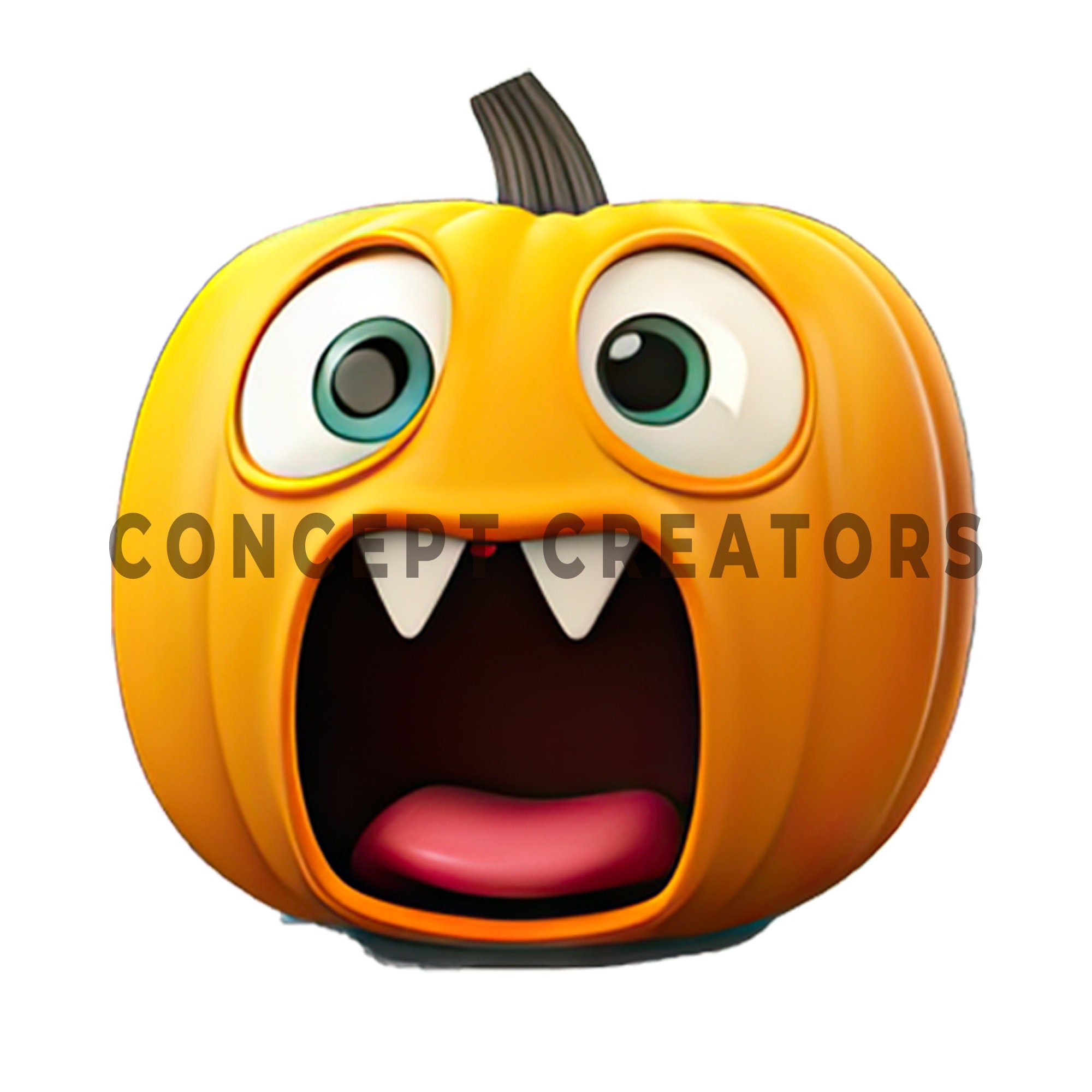 Halloween Pumpkin EMOJIS 9 Unique Pngs Twitch Emotes - Etsy