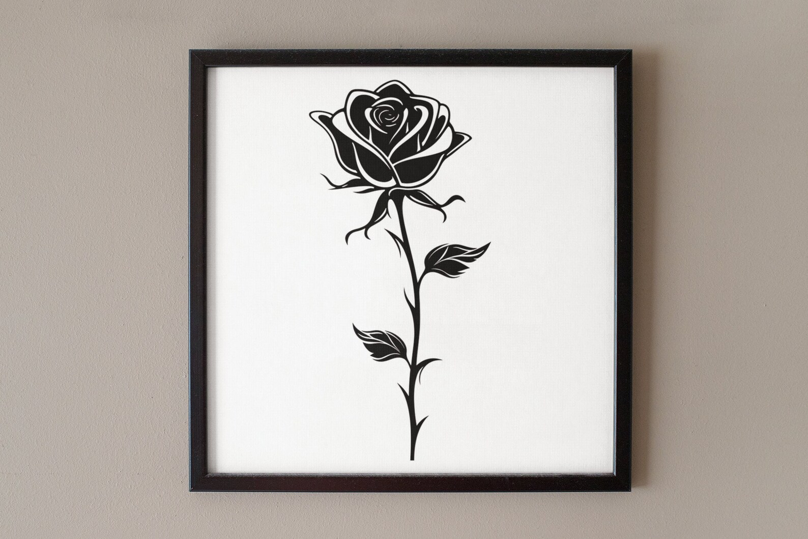 5 Long Stem Roses SVG Bundle Rose Png, Rose Dxf, Rose Eps Files ...