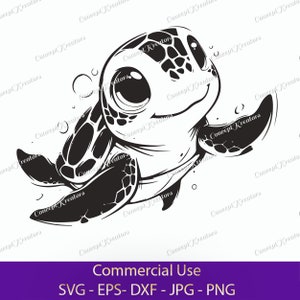 Adorable Baby Turtle Cutting Board SVG Bundle Laser Engraving Cricut ...