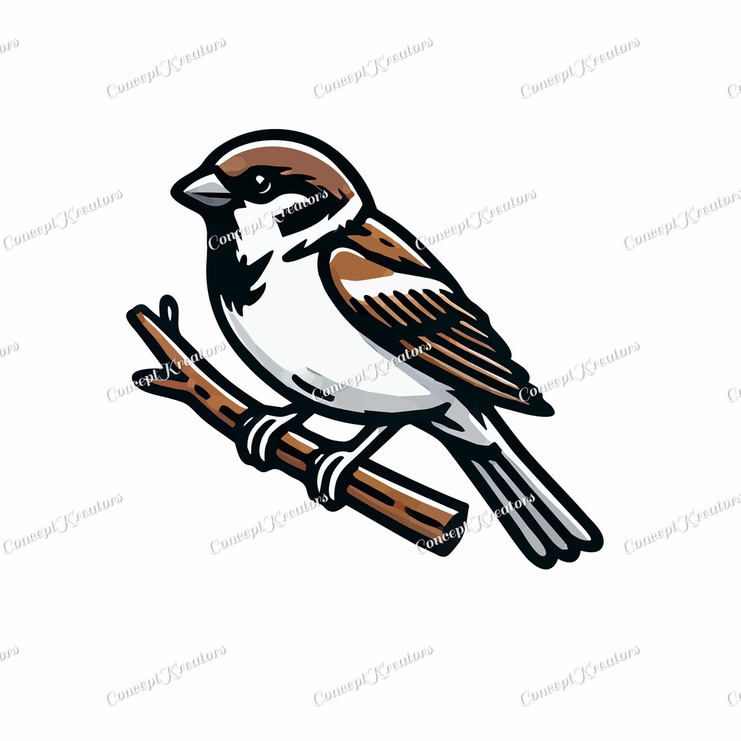 Beautiful Sparrow SVG| Sparrow Png | Bird Svg | Cricut Cut File | Silhouettefile | Xtool ...