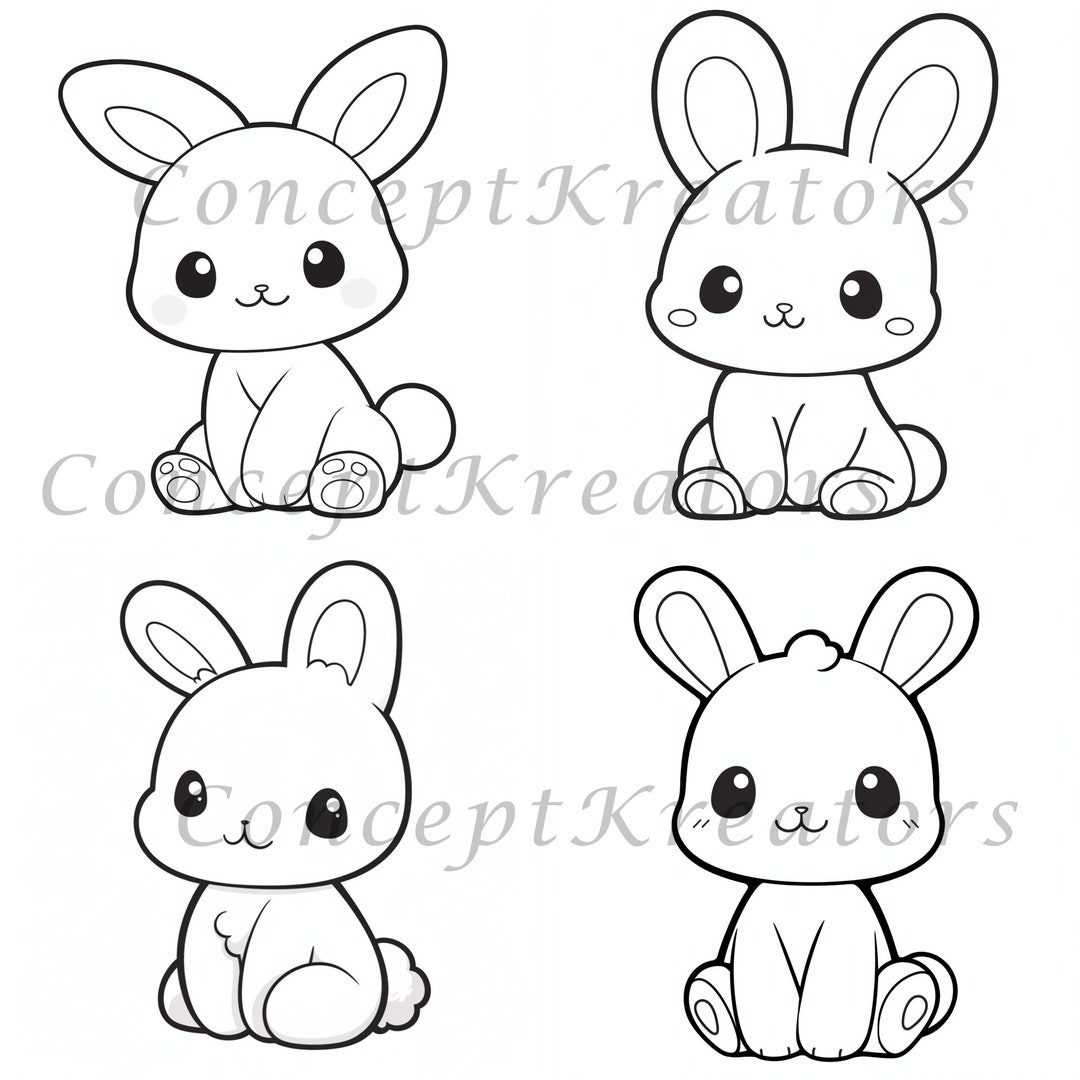 Bunny SVG Bundle Bunny Png, Bunny Dxf, Bunny Eps Files Included Perfect ...