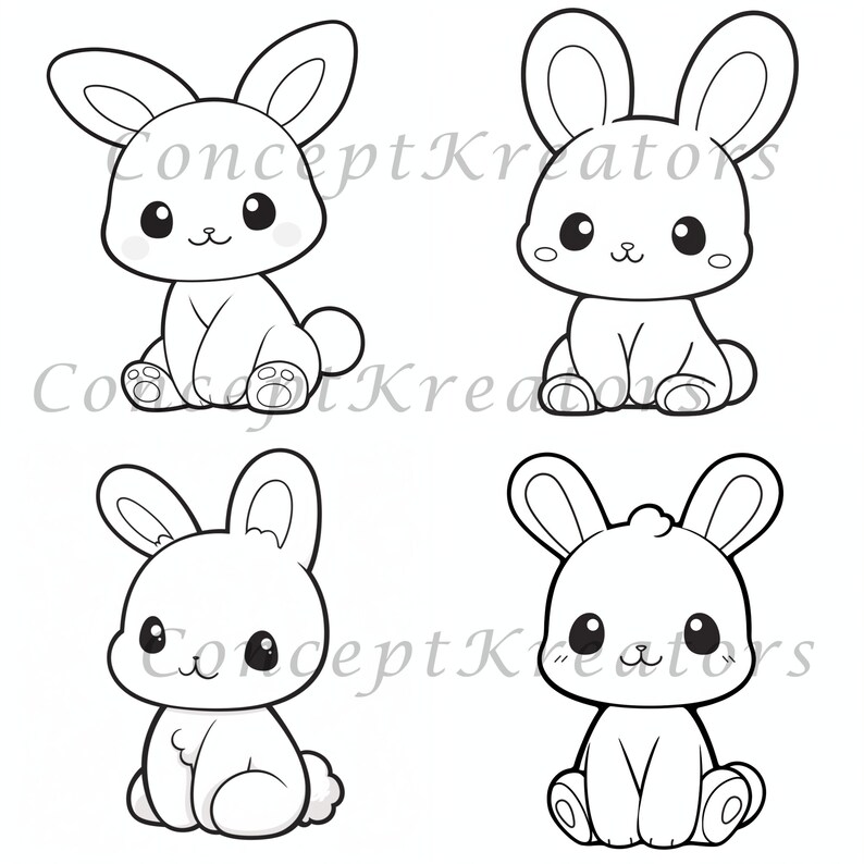 Bunny SVG Bundle Bunny Png, Bunny Dxf, Bunny Eps Files Included Perfect ...