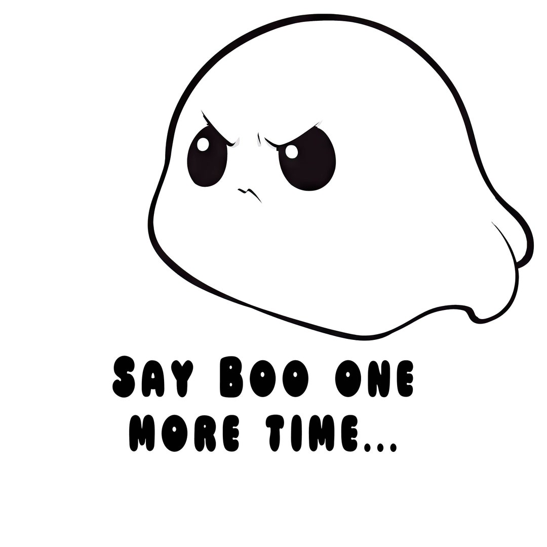 Say Boo One More Time SVG Bundle Witty Halloween Design for Crafters - Etsy