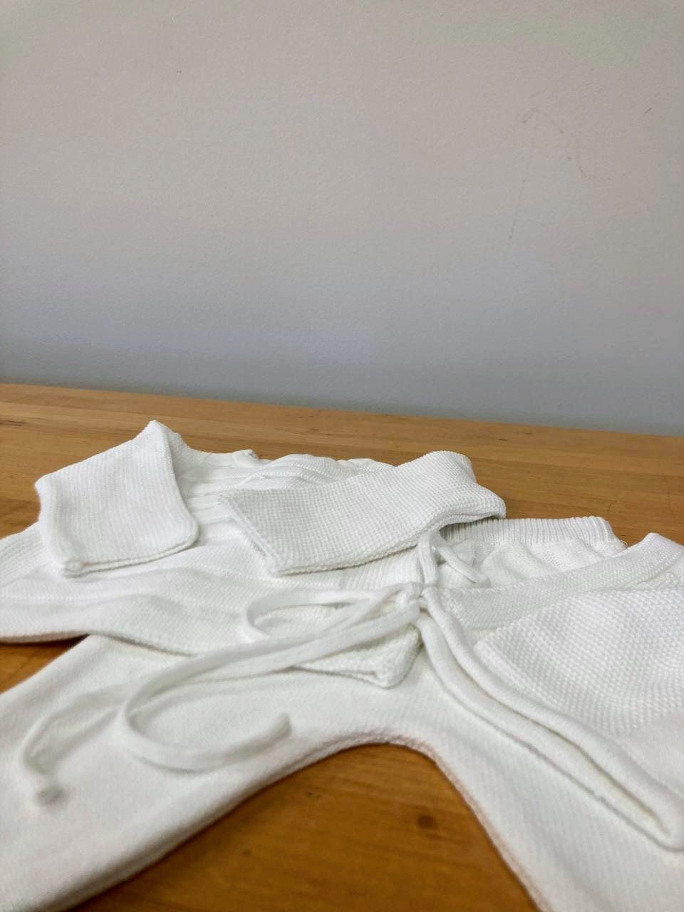 Christening Baptism Elegant White 3 Pc Bris Outfit With Bonnet ...
