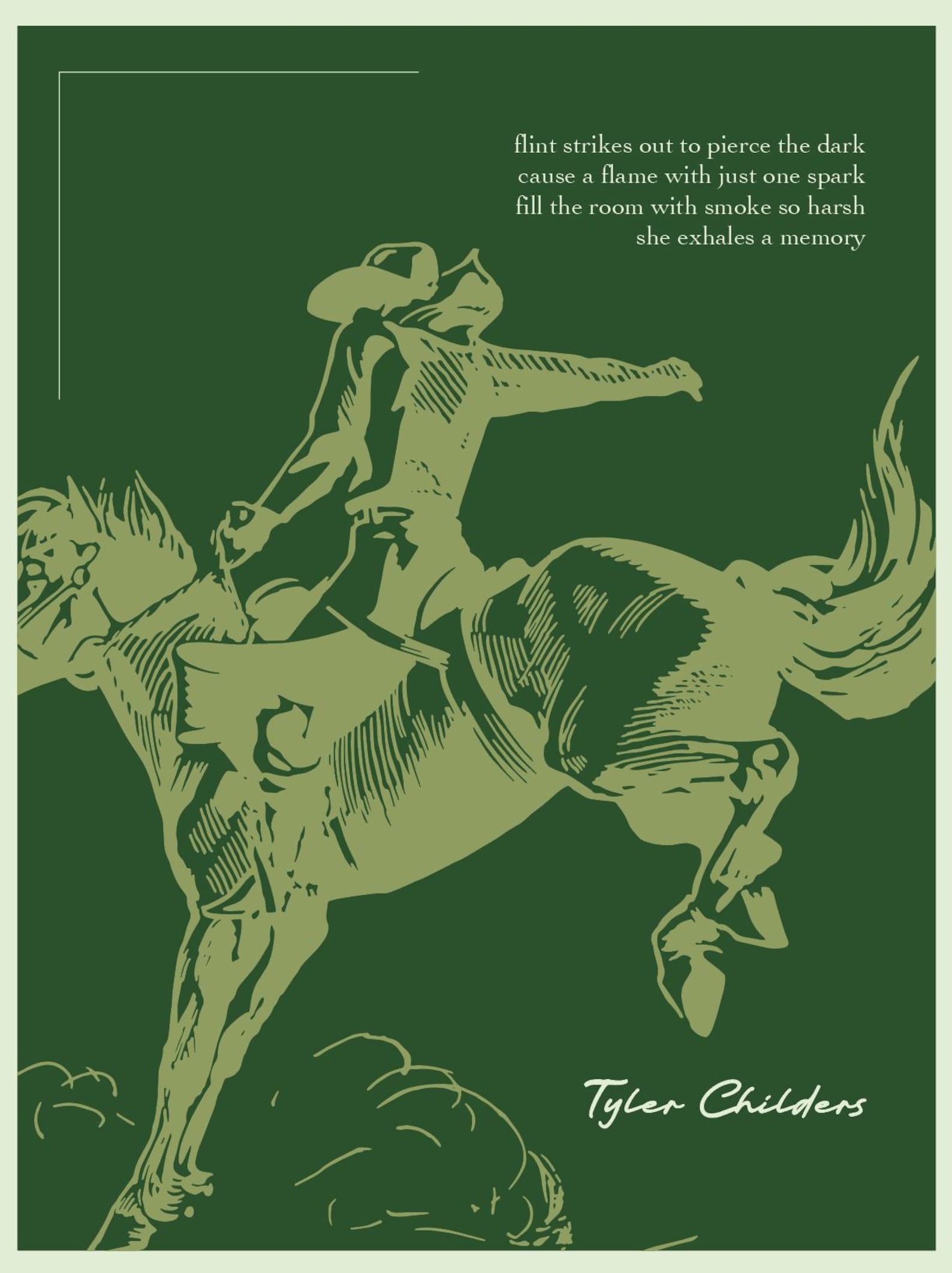 Tyler Childers Tattoos, Cowboy Digitized Print, Western Wall Art - Etsy