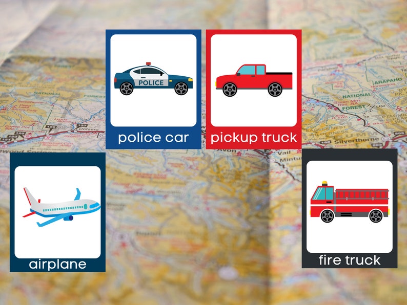 Flashcards Transportation / Learning/schooling/ Children/ Flashcards ...