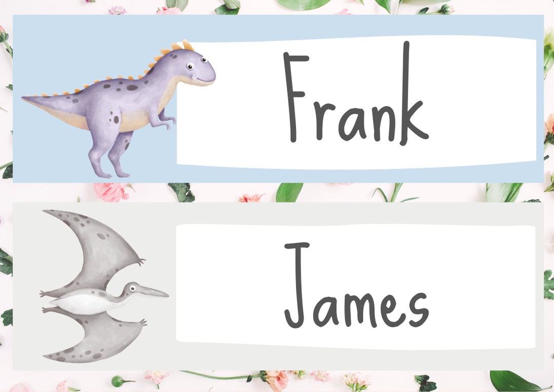 Name Tag Dinosaur/tags/family/printable/child/template/happykysarticle ...