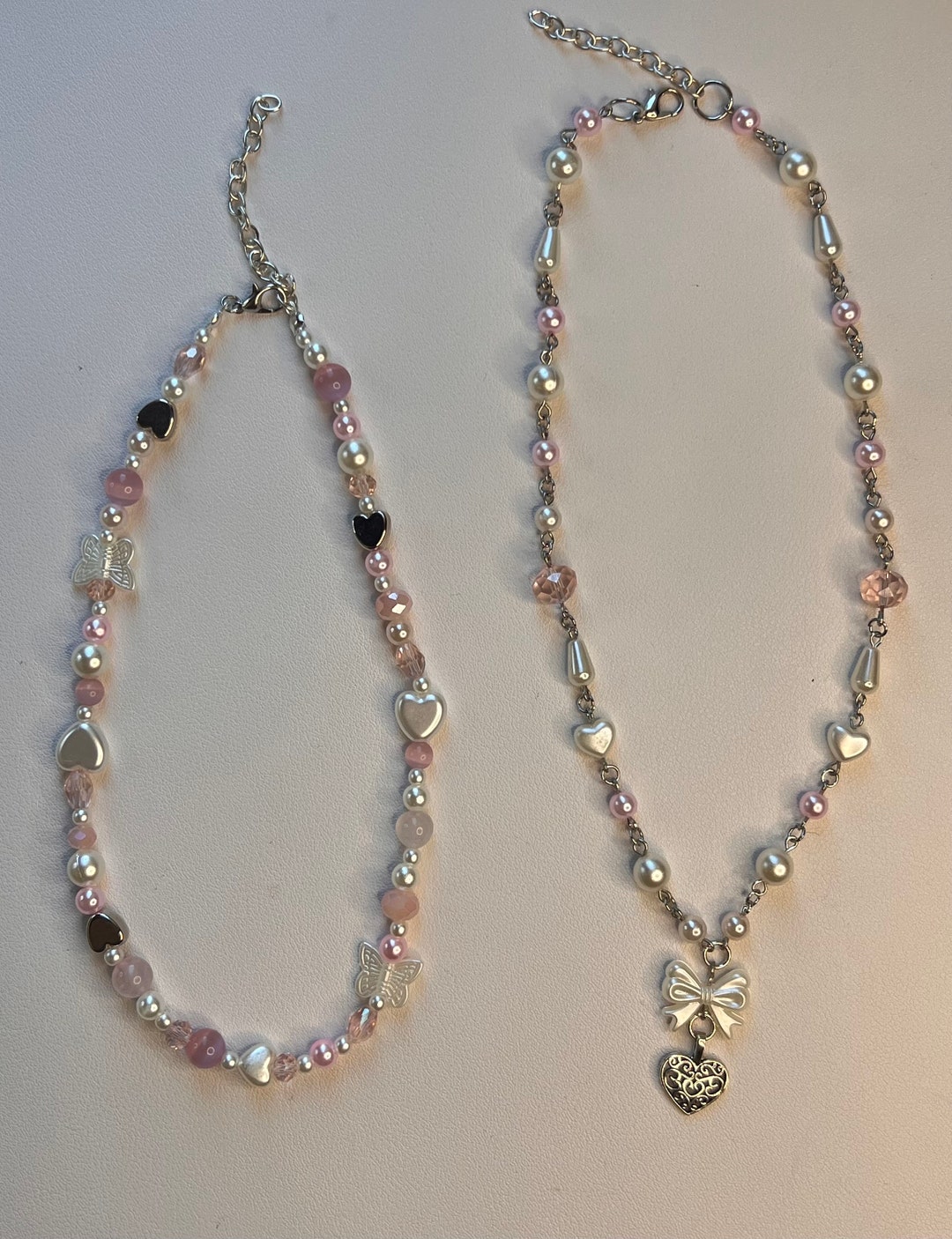 Coquette Inspired Strung and Wire Necklaces - Etsy