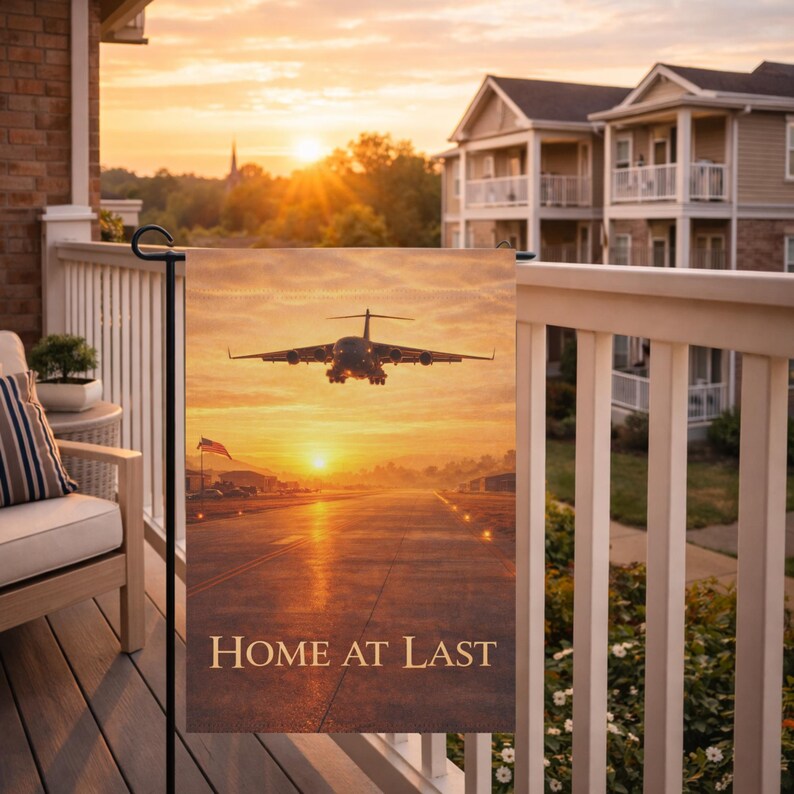 Deployment Return Military Garden Flag Welcome Home Army Family Reunion ...