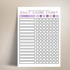 Colorful Kids Chore Chart + Fun Family Chore Chart | Homeschool Planner ...