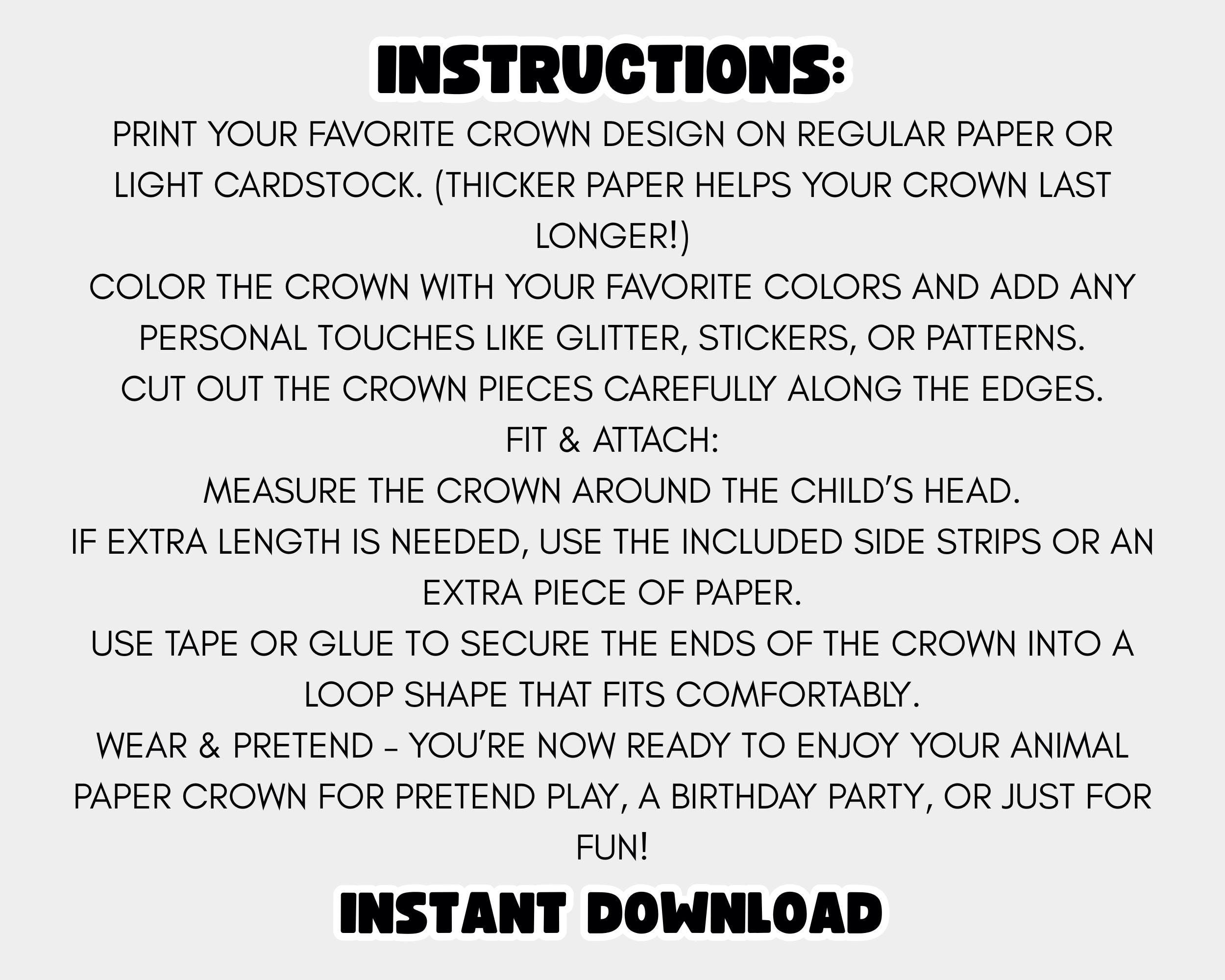 Printable Dog Paper Crown Craft – Coloring Page for Kids | Dog Headband ...