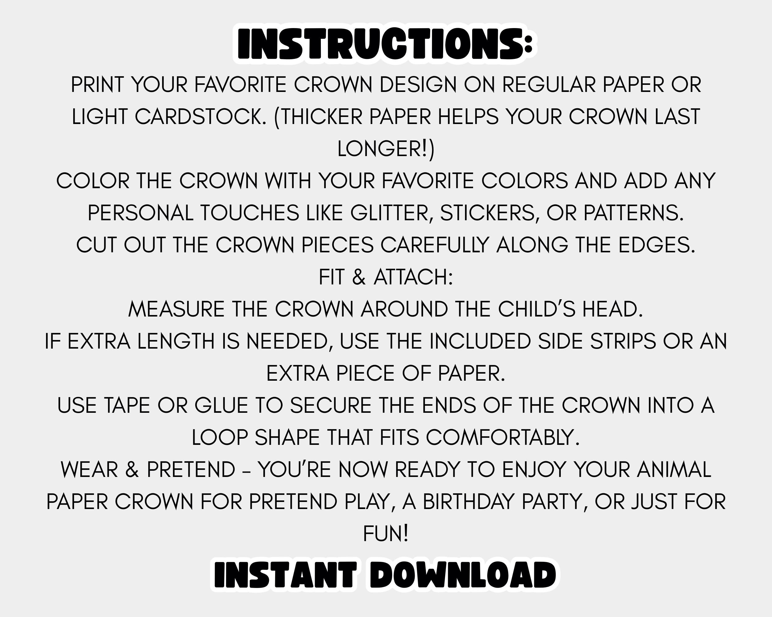 Cat Paper Crown Craft for Kids – Printable Cat Headband Coloring ...