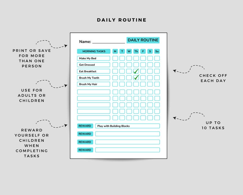 Editable Task Tracker | Homeschool Schedule | Cleaning Schedule | Kids ...