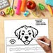 Printable Dog Paper Crown Craft – Coloring Page for Kids | Dog Headband ...