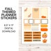 Fall Planner Printable Stickers Autumn Calendar Decor - Etsy