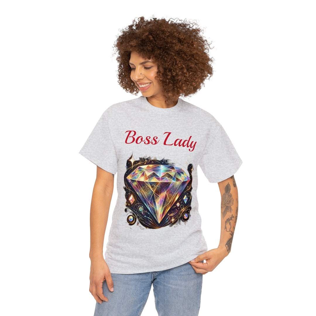 Boss Lady Heavy Cotton T Shirt - Etsy