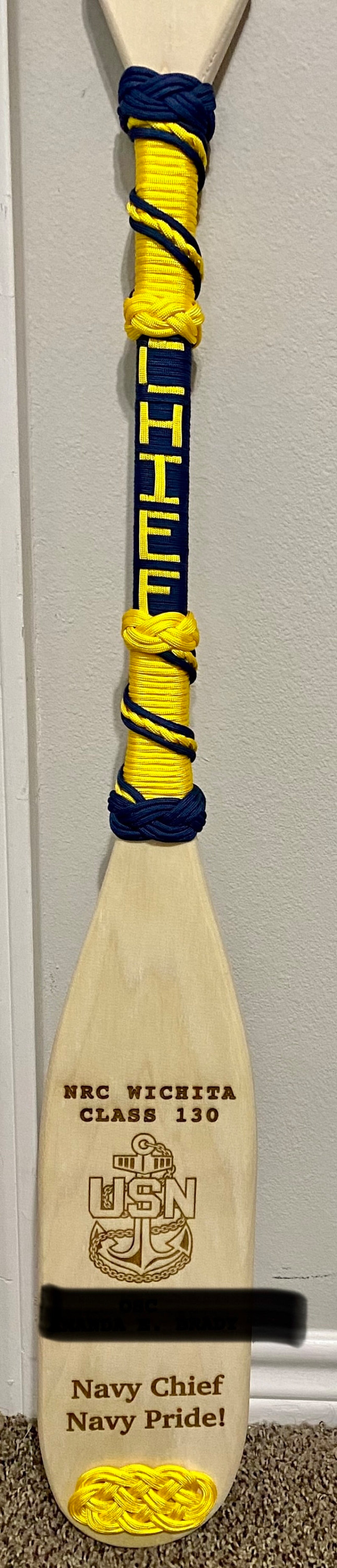 CUSTOM 36or 3FT Poplar Wood Paddle Wrapped With 2 or More Colors. A ...