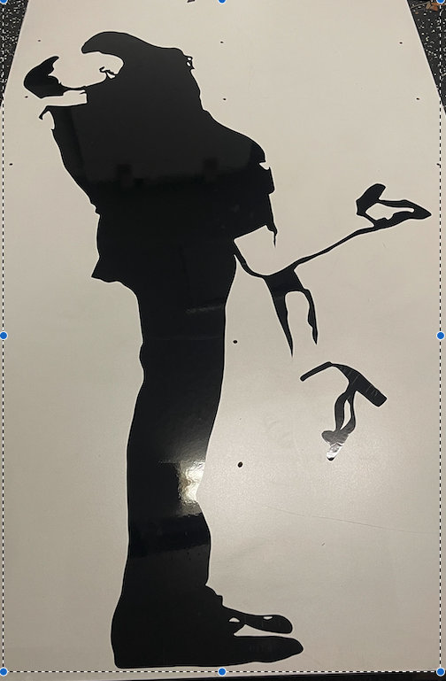 Wedding Silhouette Customized, Life-size Couple's Silhouette Vinyl Wrap ...