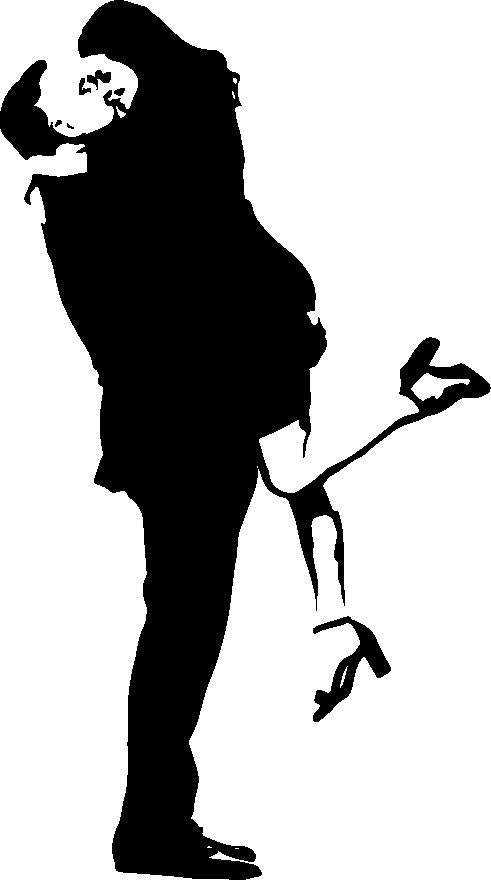 Wedding Silhouette Customized, Life-size Couple's Silhouette Vinyl Wrap ...