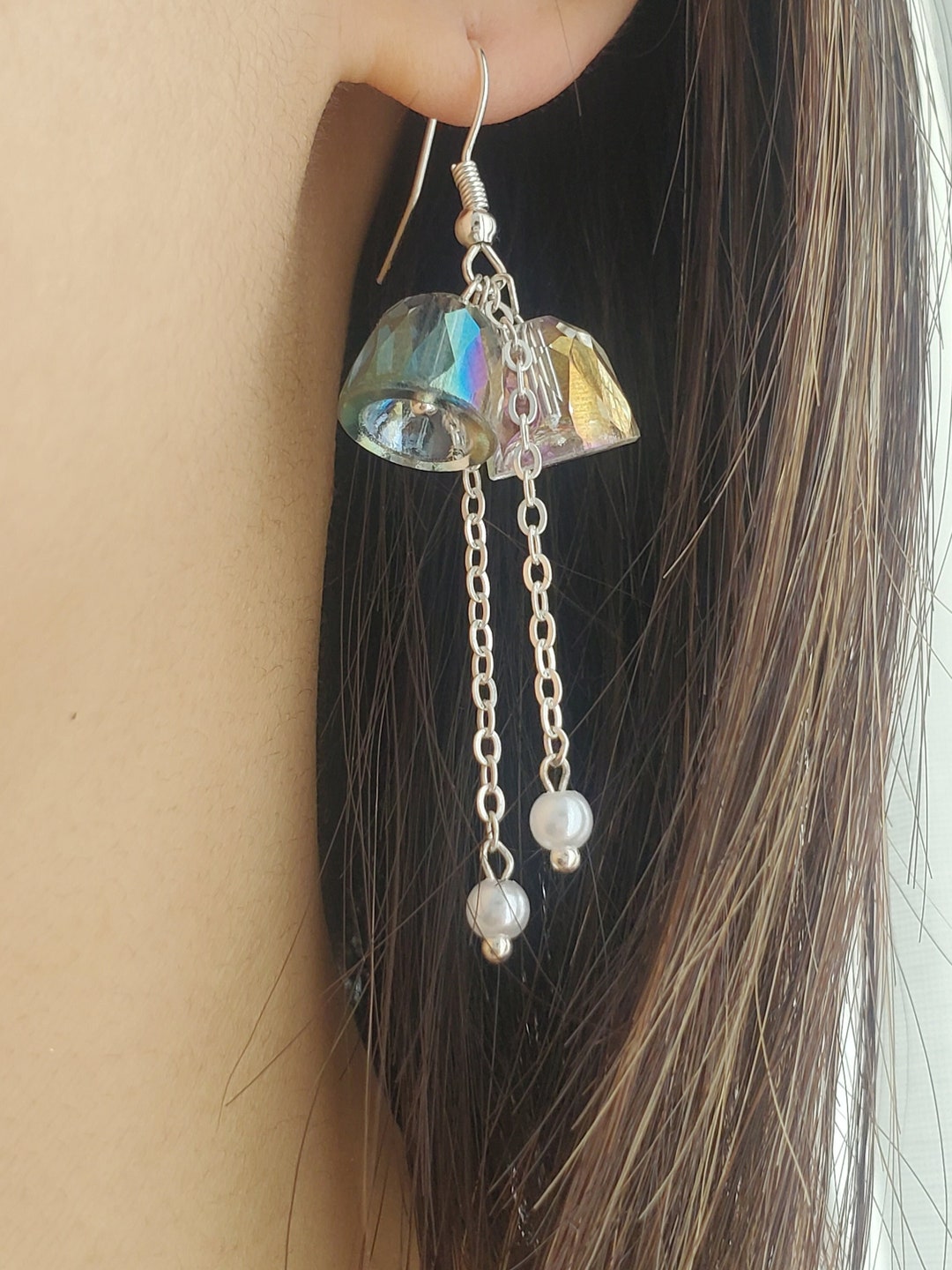 Elegant Wind Chime Earrings, Japanese Bell Shaped Exquisite Gift for ...