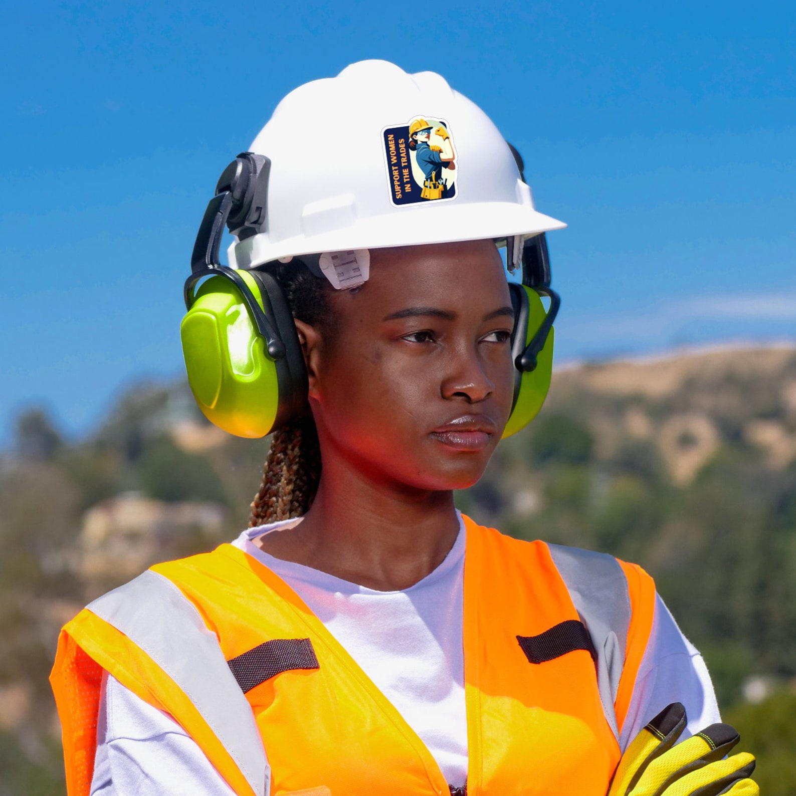 Construction Company Hard Hat Sticker Construction Company Swag for ...