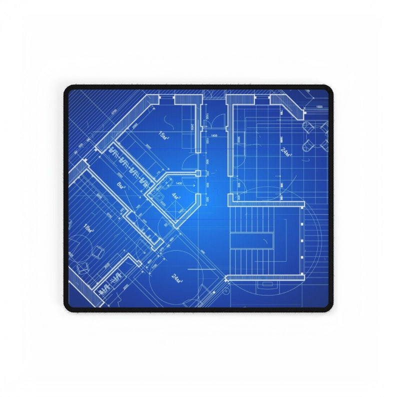 Gift for Architect Blueprint Desk Mat for Architect Interior Designer ...
